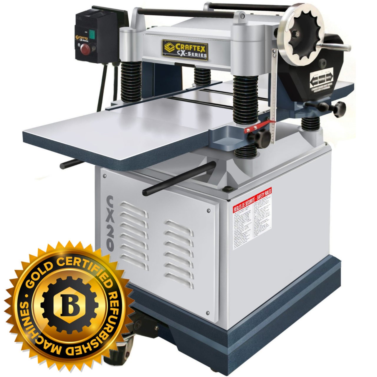 Buy Planer 20" 5hp 4 Knive Cutterhead Csa at Busy Bee Tools