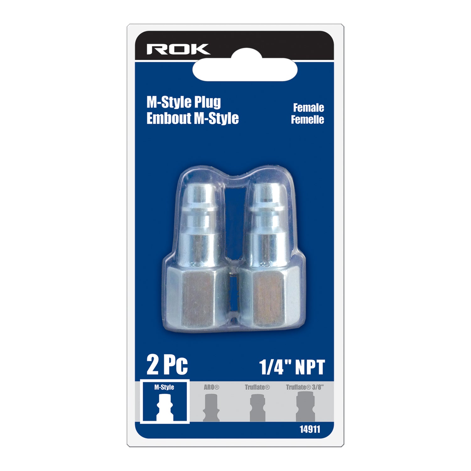 Buy Plug Ind. Mstyle 1/4 F 2 Pc Steel at Busy Bee Tools