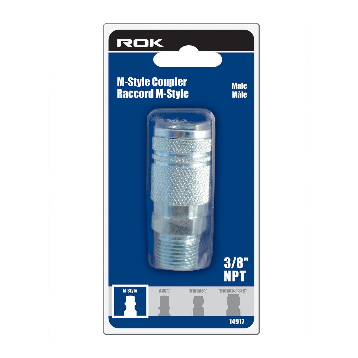 Buy Coupler Ind. Mstyle 3/8 M at Busy Bee Tools