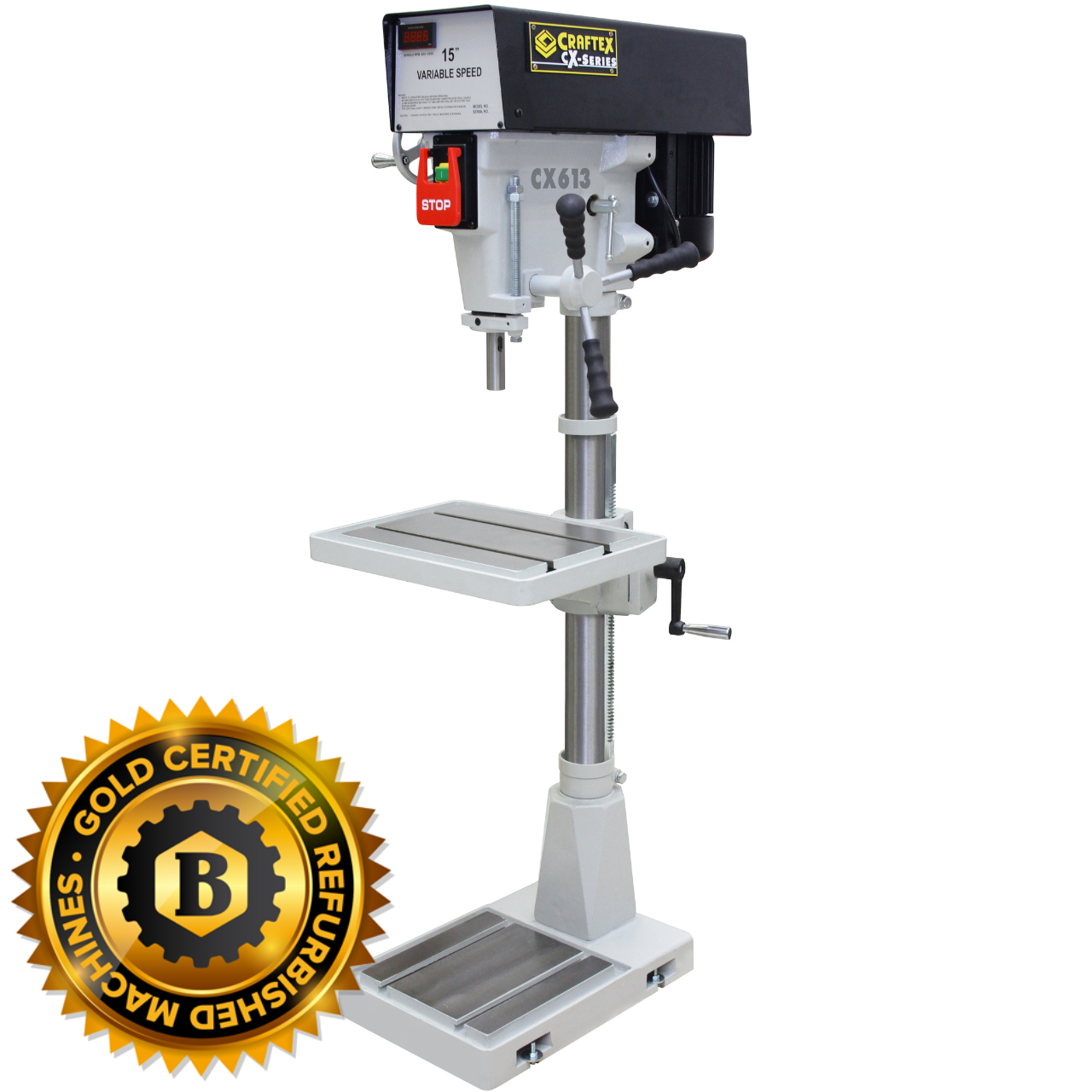 Buy High Precision Var. Speed Drill Press15" at Busy Bee Tools