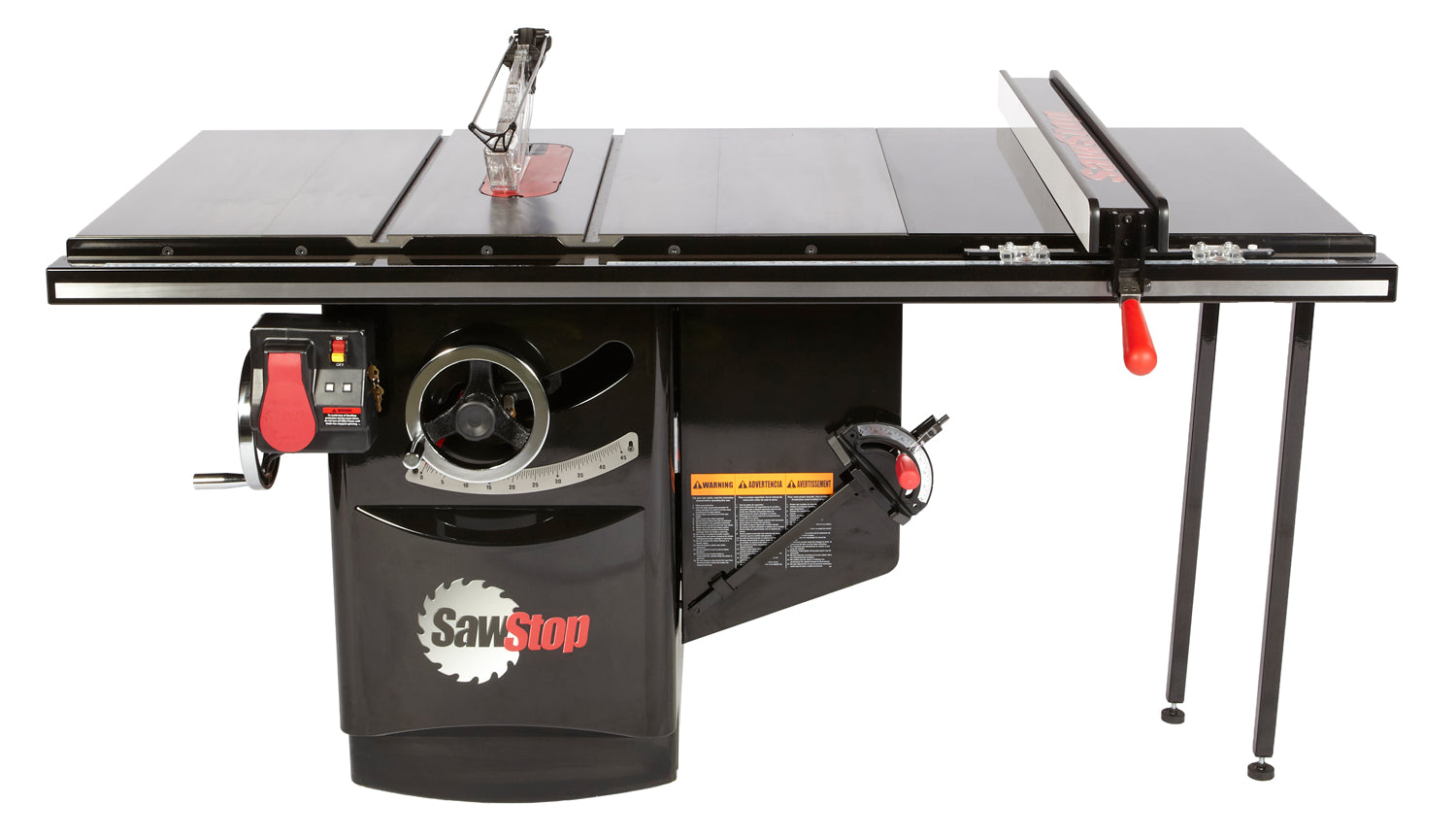 SAWSTOP Industrial 5HP, 3ph, 480v Cabinet Saw with 36” Industrial T-Gl ...