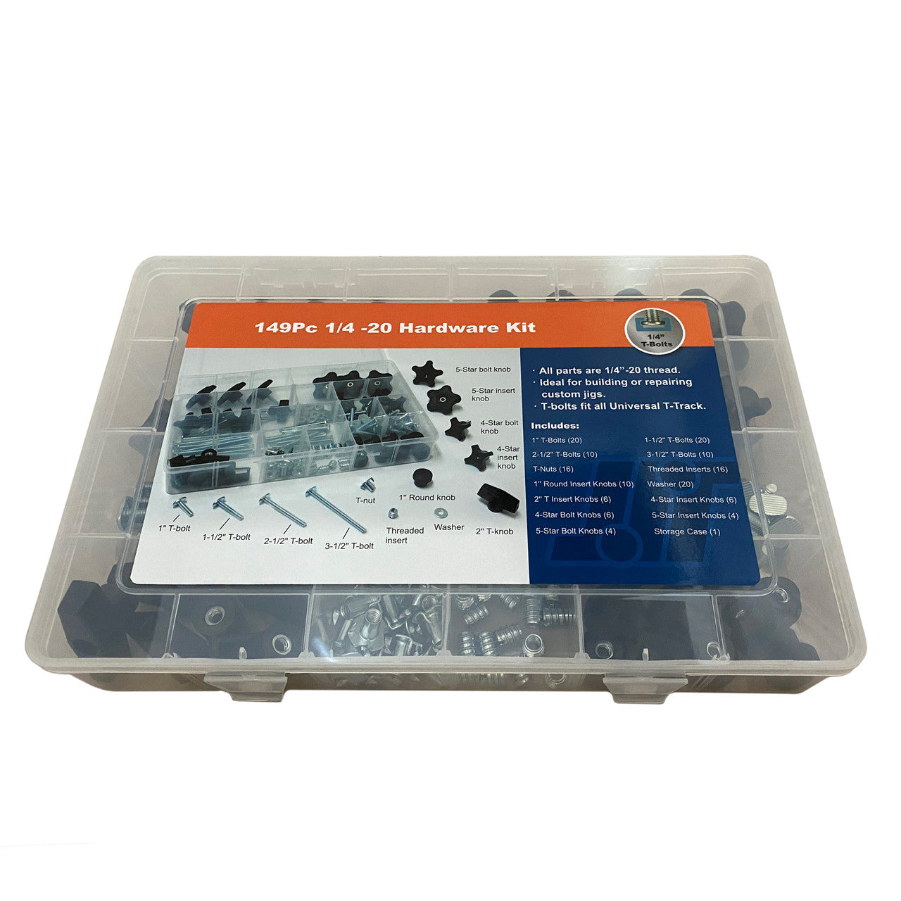 Buy 149pc Jig & Hardware Kit 1/4" 20 Tpi at Busy Bee Tools