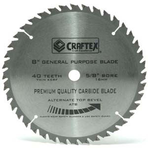 Buy Blade 8" X 40t Atb Craftex at Busy Bee Tools