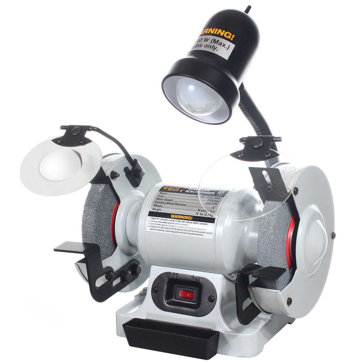 Buy 6" Bench Grinder With Light at Busy Bee Tools