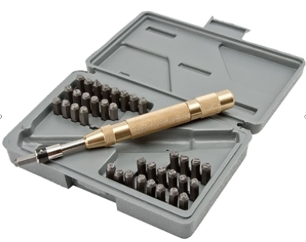 Buy 37pc Metal Letter & Number Stamping Set at Busy Bee Tools