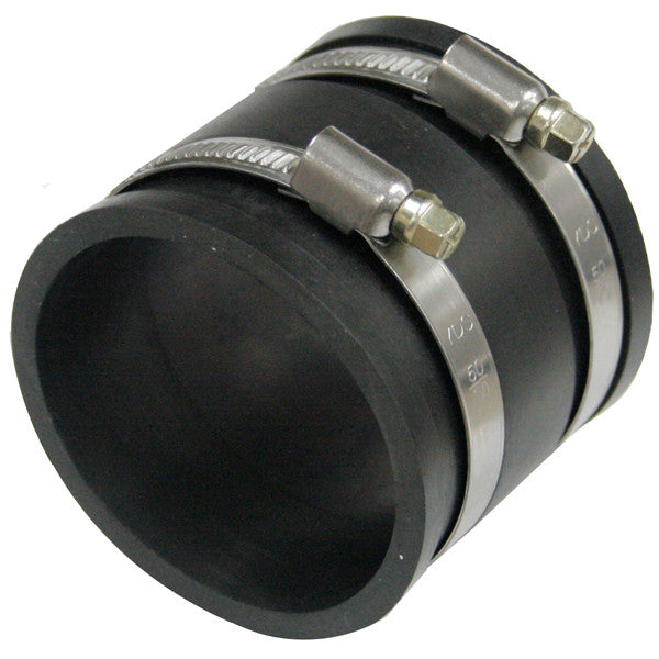 Buy 2.5" Rubber Connector With Clamps For Du at Busy Bee Tools